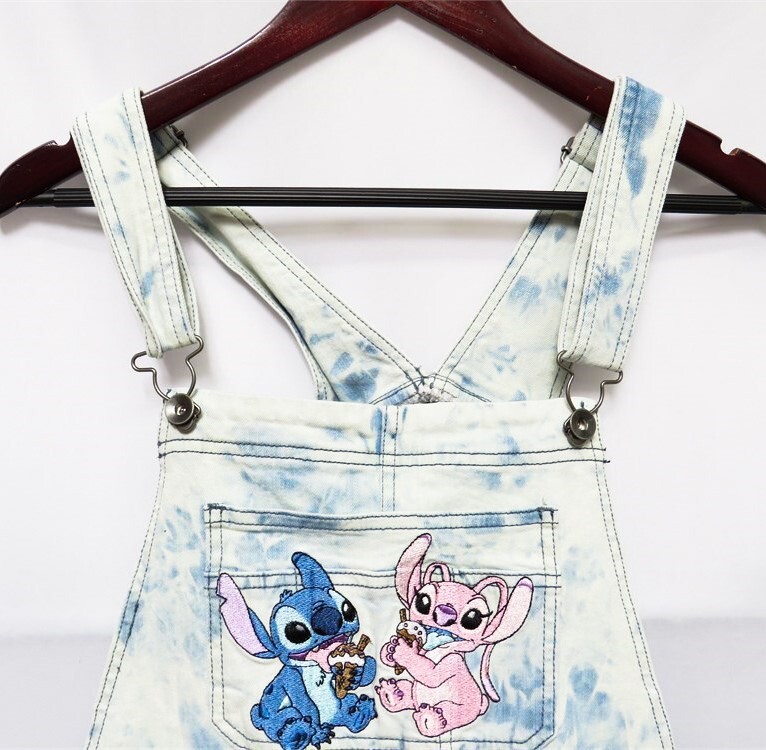 HOT TOPIC Disney Lilo & Stitch Pastel Tropical Shortalls Sz.1 Plus NWT ...
