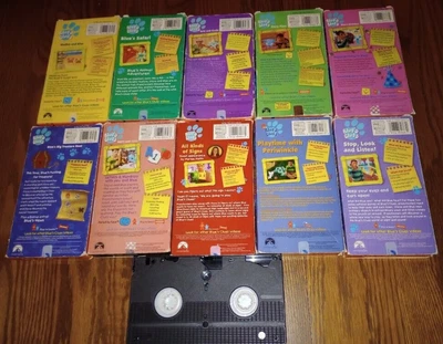 Blues Clues VHS Lot Of 11 Vintage Orange & | Grelly USA