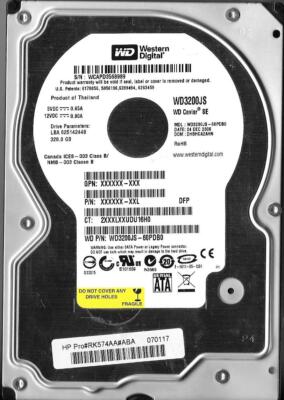 Western Digital WD3200JS-60PDB0 320GB Sata Hard Drive DCM: DHBHCA2AHN ...