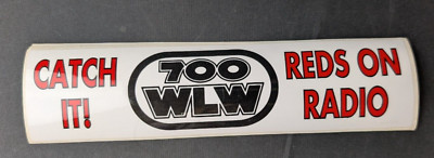 Vintage Cincinnati Reds & WLW "REDS ON RADIO" Radio 3x10 Bumper ...