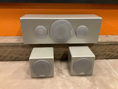 Monitor Audio Radius 45 & 180 Set In silver Book shelf and center ...