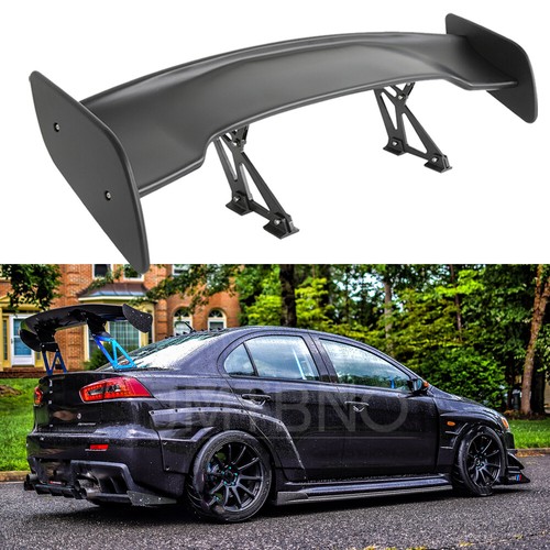 For Mitsubishi Lancer EVO 46" Matte Rear Trunk Spoiler Wing Racing GT ...
