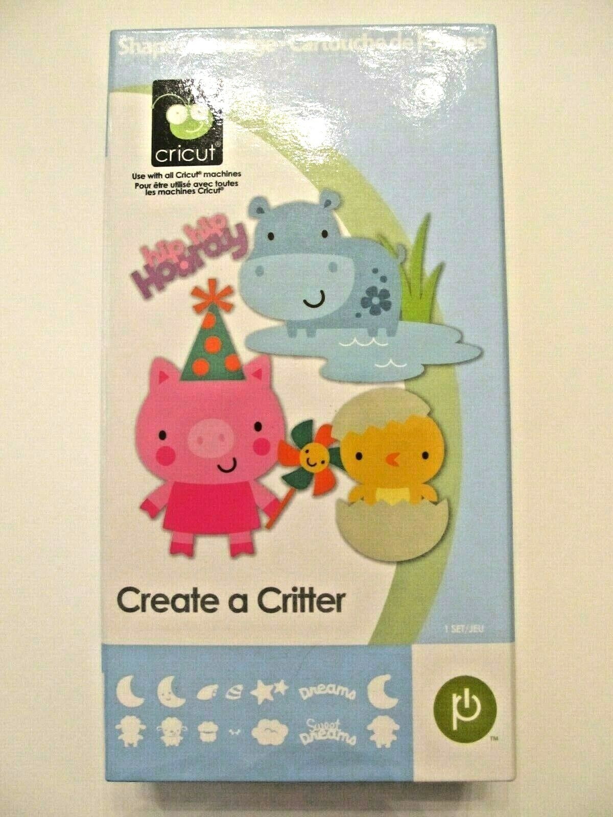CRICUT_CREATE A CRITTER Cartridge_New + Card_Cute Animals Icons Sayings ...