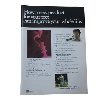 1970 Dri-Foot Foot Powder - Vintage Print Ad | eBay