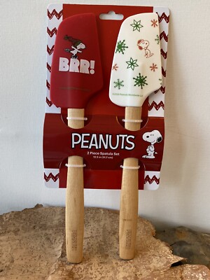 Snoopy Peanuts Christmas Snowflakes 2-Piece Holiday Spatula Set BRRR ...