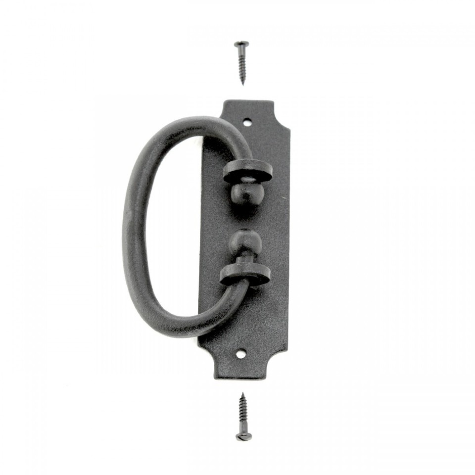 Black Wrought Iron Cabinet Pulls Hepplewhite 5.25" W Drop Style Pack of ...
