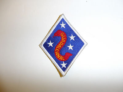 13035 WW2 USMC 2nd Marine Division Patch Guadalcanal Unauthorized Snake ...