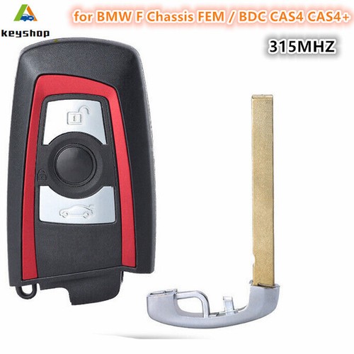 Red for BMW F Chassis FEM / BDC CAS4 CAS4+ Remote Key Fob 3Button ...