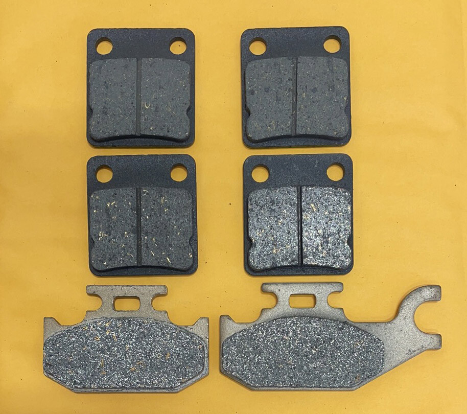 Front Rear Carbon Brake Pads For Yamaha YFM 400 Kodiak YFM 450 Grizzly ...