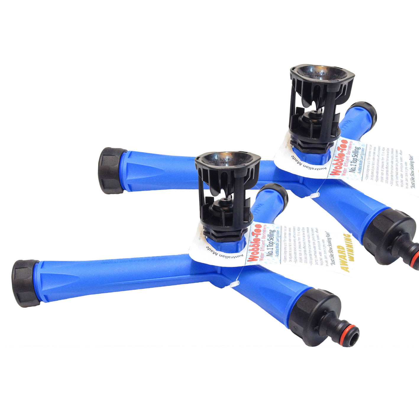 3x Wobble Tee Genuine Sprinkler Aussie Model Water Saving Grass Garden ...