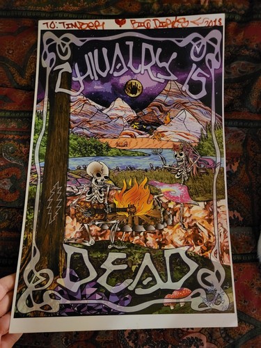 Grateful Dead Poster Signed Chivaly Is Dead 2015 | eBay