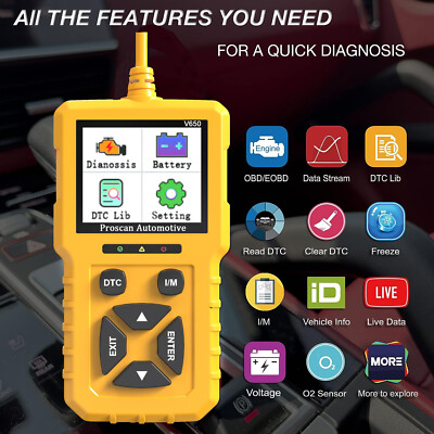 for Toyota RAV4 OBD2 Car Engine Fault Code Reader Diagnostic Scanner ...