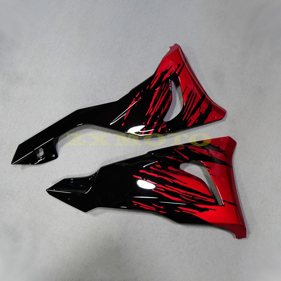 Candy Red Fairing Kit +Black Tank +Bolts For Kawasaki Ninja ZX6R 636 ...