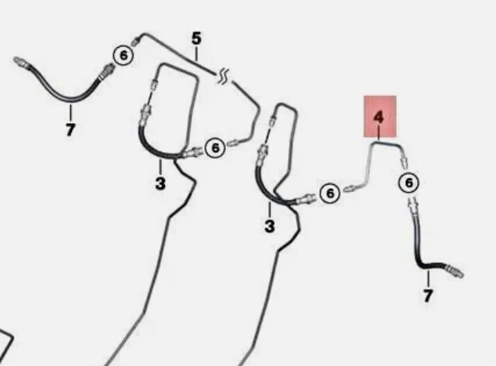 New Rear Set Brake Pipes For BMW Serie 1 &3(E81,E82,E87,E88,E90 E91,E92 ...