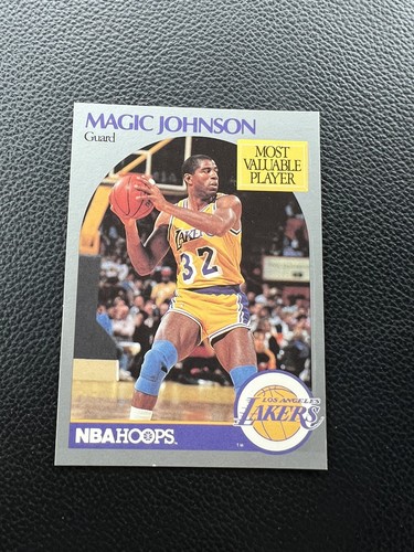 Earvin “Magic” Johnson NBA HOOPS #157 1990 MVP Card MINT Authentic Rare ...