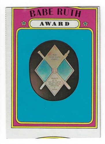 1972 Topps Set Break #626 Babe Ruth Award (HOF) | eBay