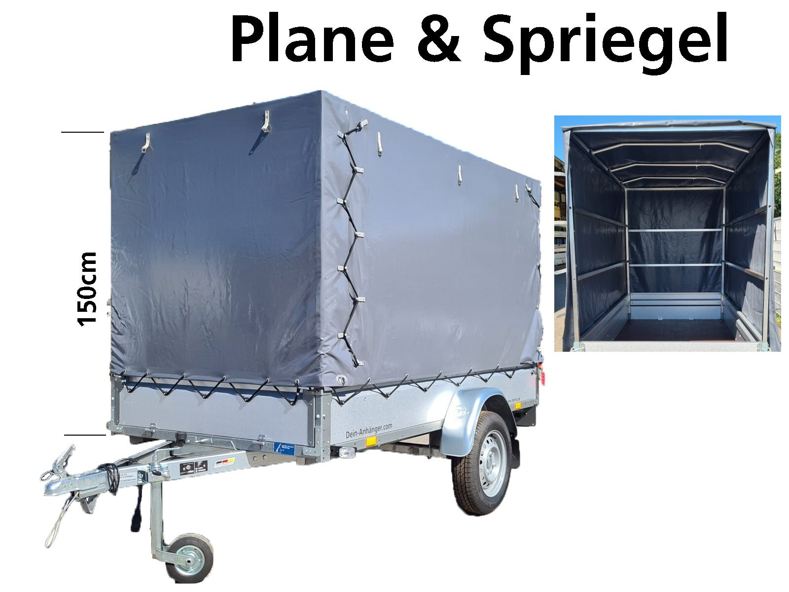 HochPlane Anthrazit & Spriegel ALU für STEMA Anhänger STL ...