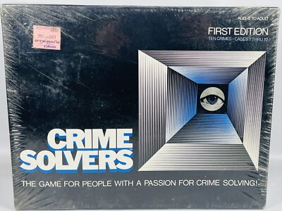 1985 CRIME SOLVERS Game FIRST EDITION 10 Crimes Cases 1 Thru 10 NEW ...
