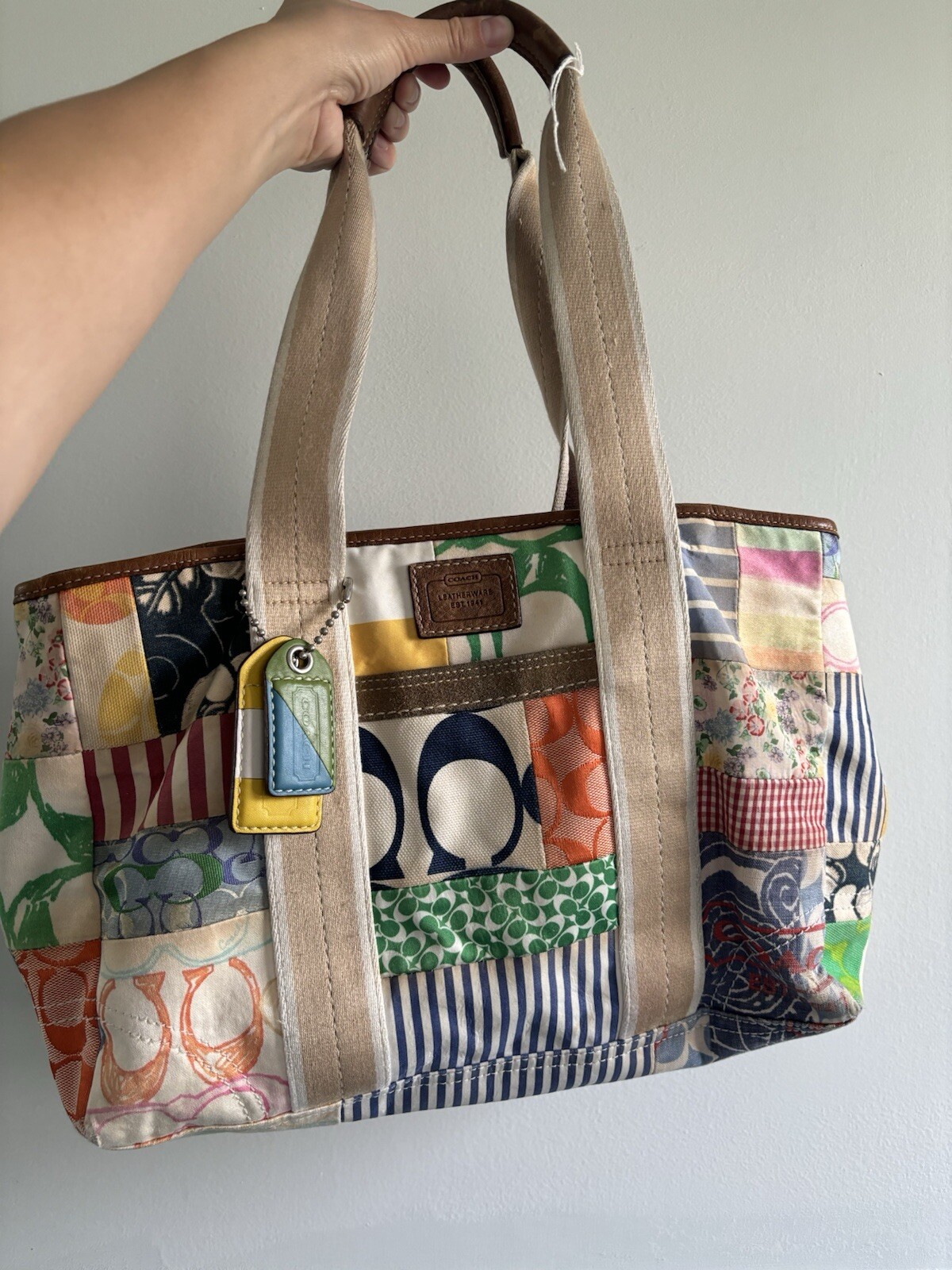coach patchwork tote shoulder bag - Gem
