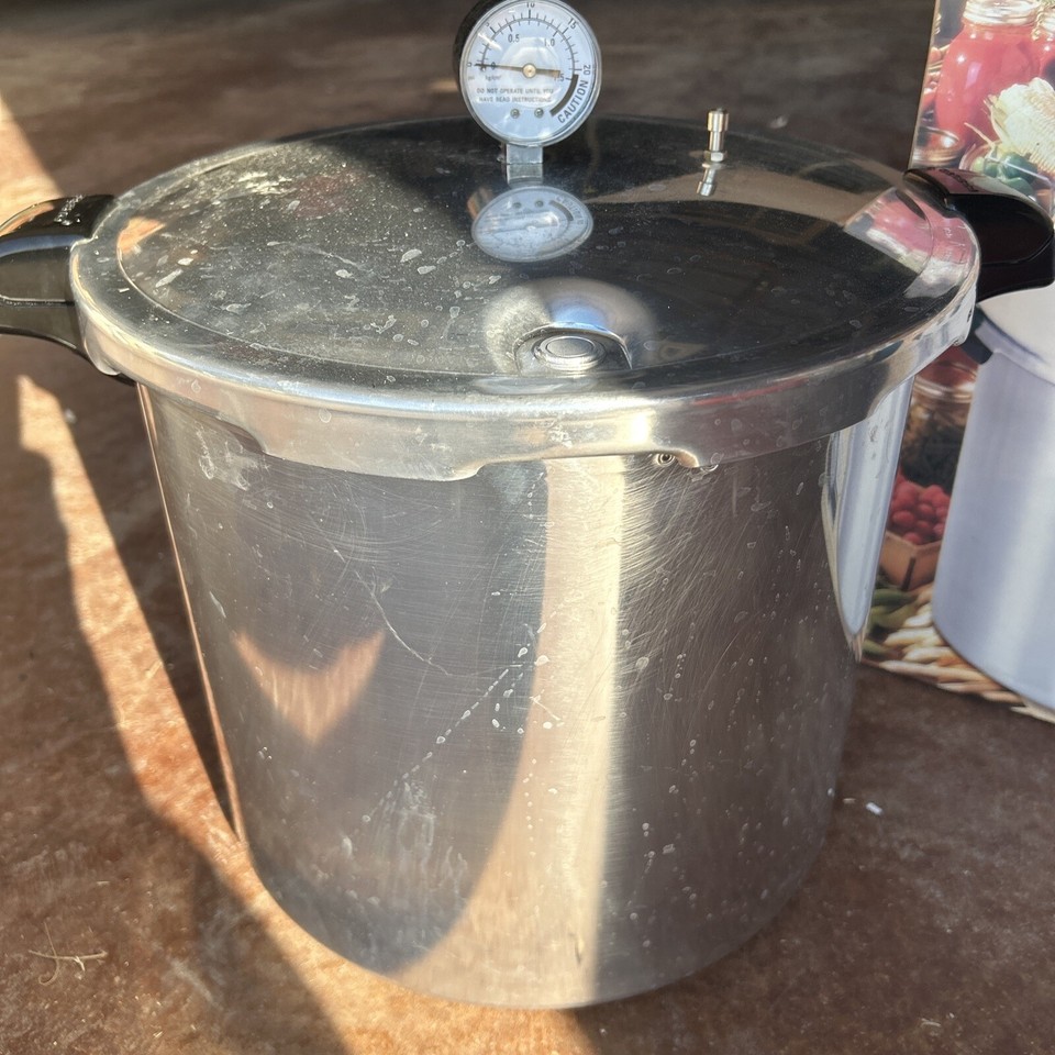 Presto Pressure Canner and Cooker Mdl 01781 23 QT Takes Half Pints ...