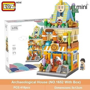 Loz LOZ Street Series - Archaeological House Building Bricks Set 16 ...