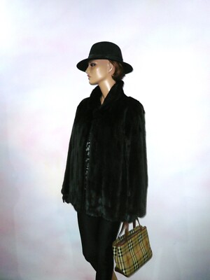Real American Legend Ranch Mink Fur Jacket Coat Norka Vison 10 - 12 ...
