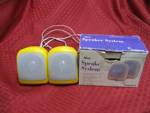Radio Shack Moisture Resistant Mini Speaker System pc or walkman 40 ...