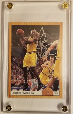 1993 Classic Draft Picks Chris Webber Limited Edition Rookie Autograph ...