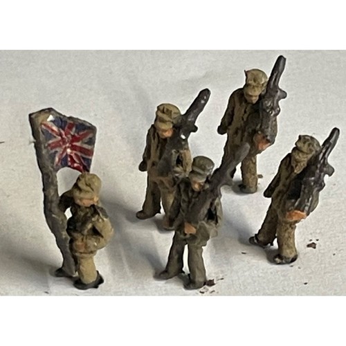 Marching Soldiers Colour Party (5 Figures) Unpainted Kit (N Scale ...