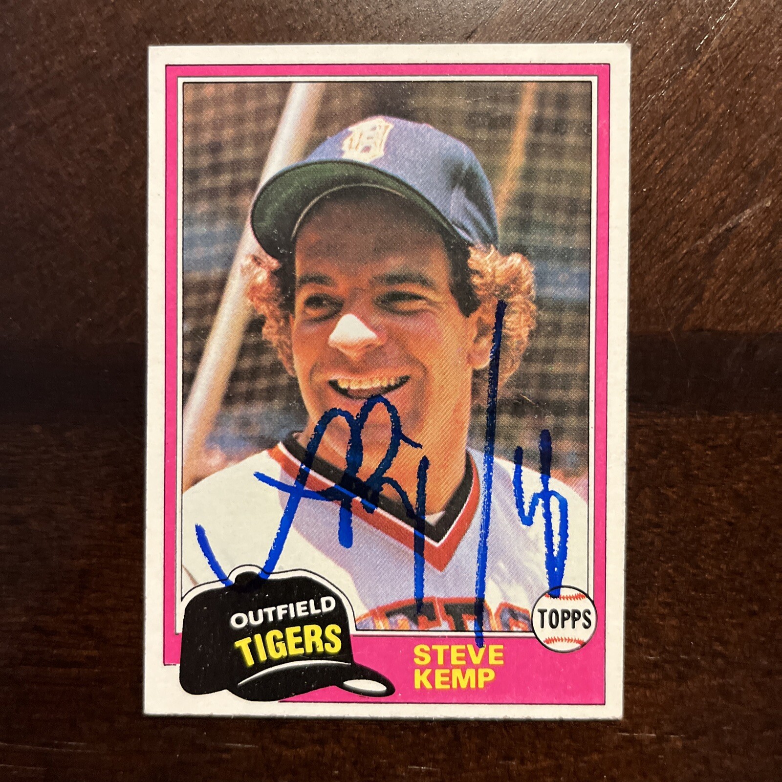 STEVE KEMP 1981 TOPPS AUTOGRAPHED SIGNED AUTO BASEBALL CARD | eBay