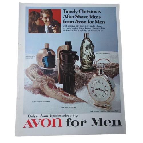 1968 AVON For Men - After Shave Lotion Collection - Vintage Print Ad | eBay