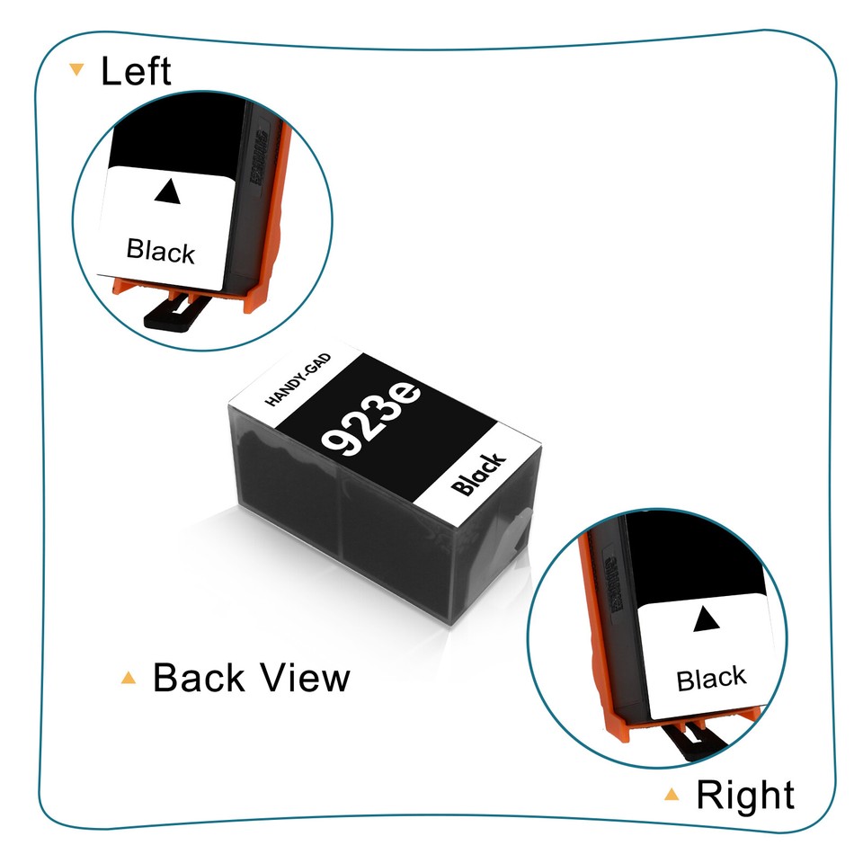 1-Pack Replacement 923e Black Ink Cartridge for HP OfficeJet Pro 8130 ...