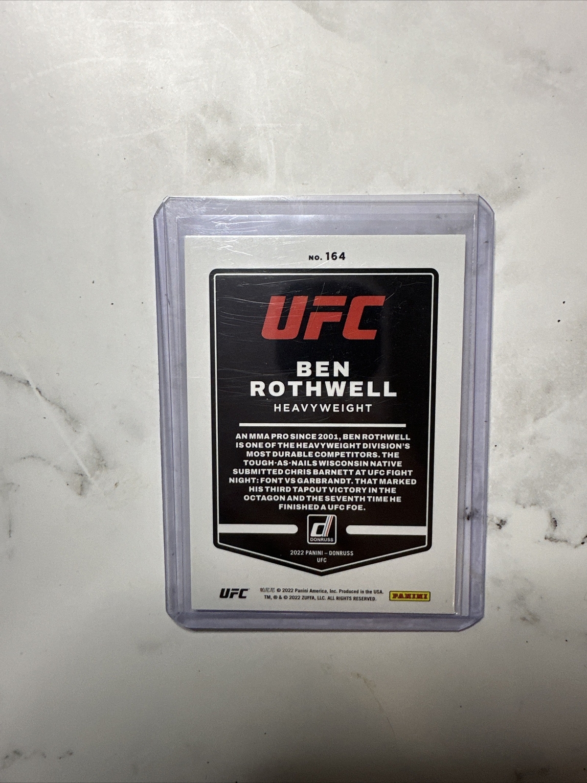 2022 Donruss UFC - Holo Laser #164 Ben Rothwell /99 for sale online | eBay