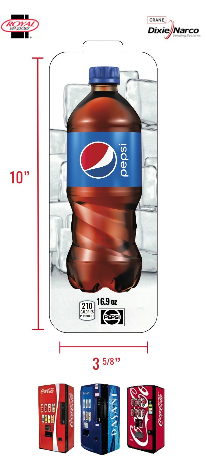 (1) Royal Vendors Chameleon Label - Pepsi - 16.9 oz - Flavor Strip | eBay