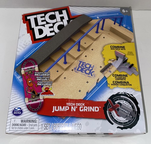 TECH DECK Jump N’ Grind X-Connect Park Creator Customizable Ramp Plus ...