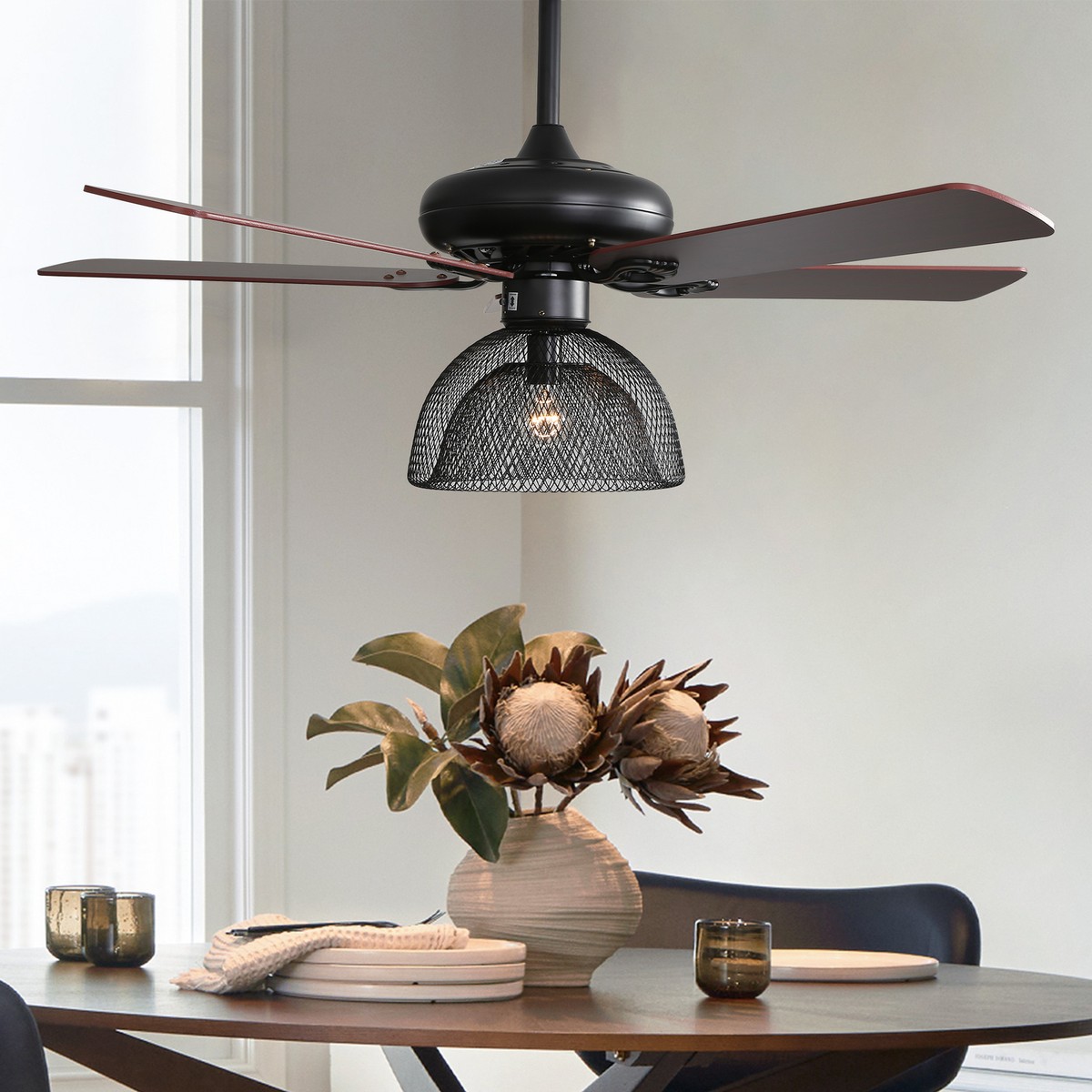 Dome Ceiling Fan With Light How To Replace Your Ugly Ceiling Fan #diy
