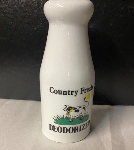 Ceramic Milk Bottle w/Cow Country Fresh Baking Soda Refrigerator ...