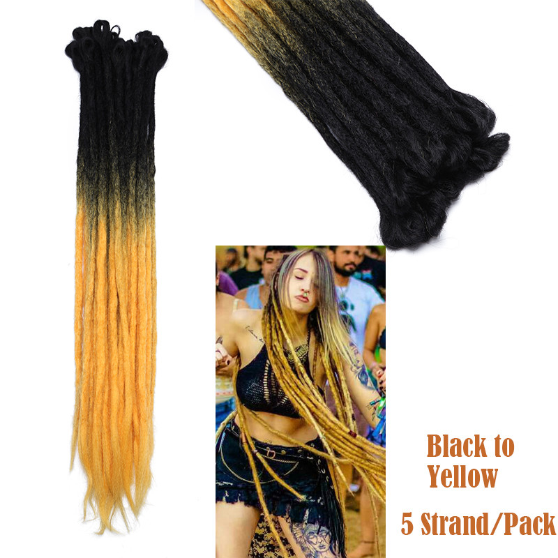 24 Inches Real Long Wind dreadlocks Natural Braiding As Human Hair ...