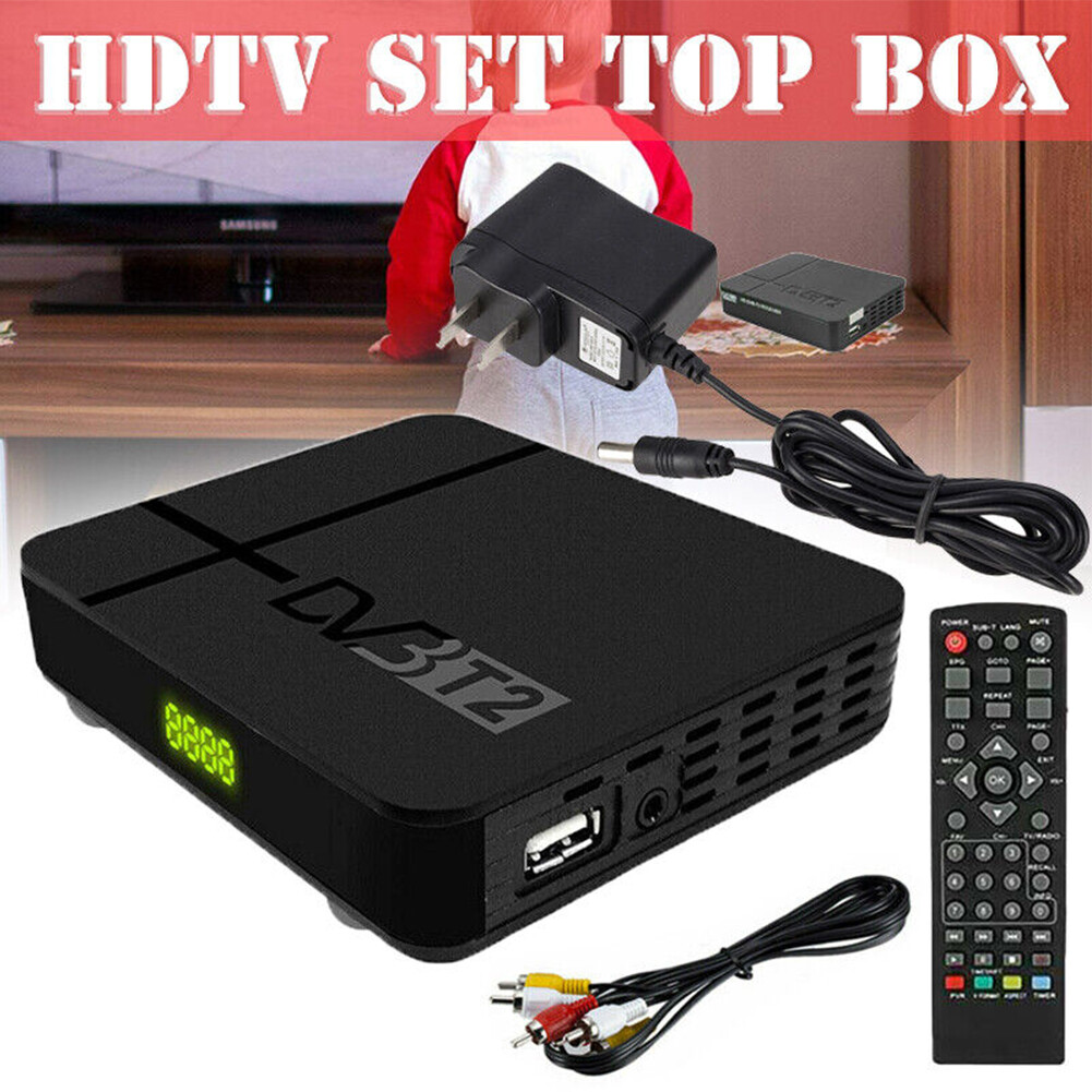 DVB-T2 Set Top TV Box Digital H.264 Receiver 1080P HDMI HD Freeview ...