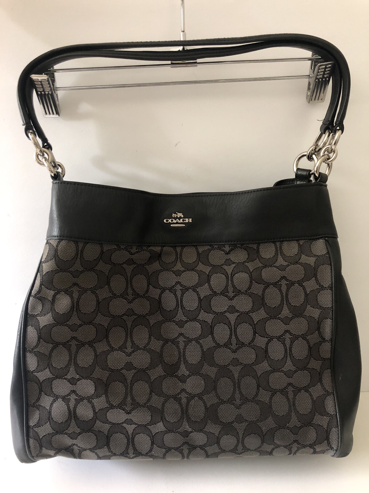 Coach F57612 Signature Outline Black/Smoke Jacquard L… - Gem