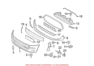 For BMW Genuine Parking Aid Sensor Retaining Ring Rear 66209283203 | eBay