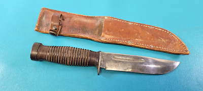 WWII CASE XX 337-6"Q Combat Knife Quartermaster Q Knife + Sheath TR159 ...