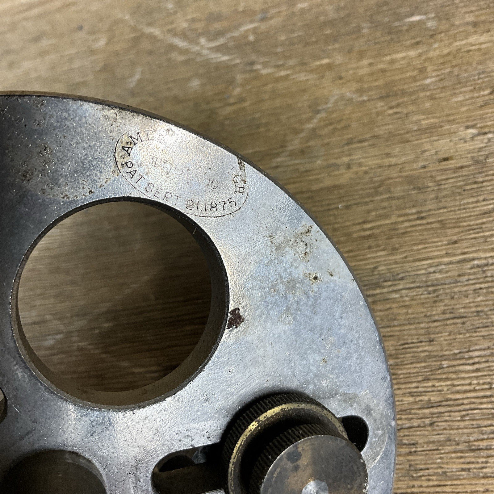 Vintage Watchmaker Tool 3 Jaw Lathe Chuck Faceplate American watch co ...