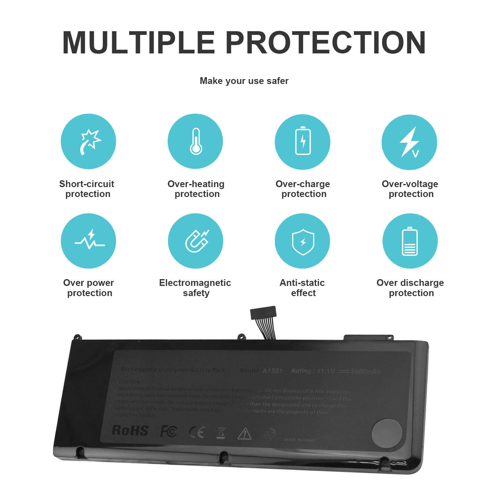 A1321 Battery for Apple MacBook Pro 15 inch A1286 Mid 2009 (Early/Late ...