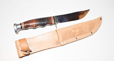 Vintage Kabar KA-BAR Hunting Knife 1202 Leather Sheath 1970s USA | eBay
