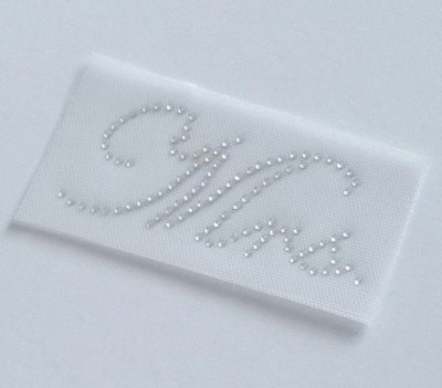 Mrs. Script Rhinestone Appliqué, "Mrs." DIY Iron on Transfer, Bride to be Bling | eBay