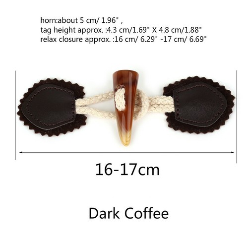 4 Pairs Horn Toggle Button Coat Jacket Cardigan Sew Fastener Knitwear ...