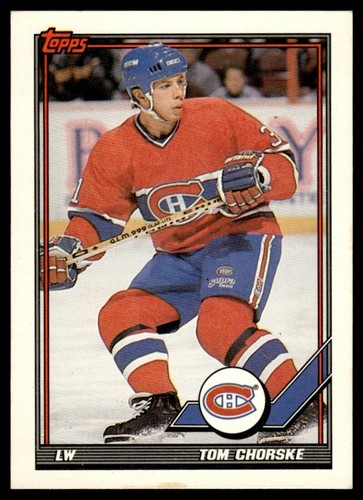 1991-92 Topps #287 Tom Chorske Montreal Canadiens | eBay