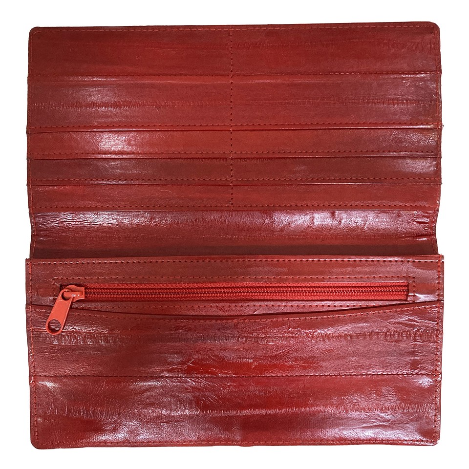 Genuine Eel Skin Wallet Coin Purse Slim Wallet Bifold Wallet | eBay UK