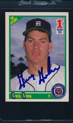 1990 Score #679 Greg Gohr Tigers Signed Auto *30846 | eBay
